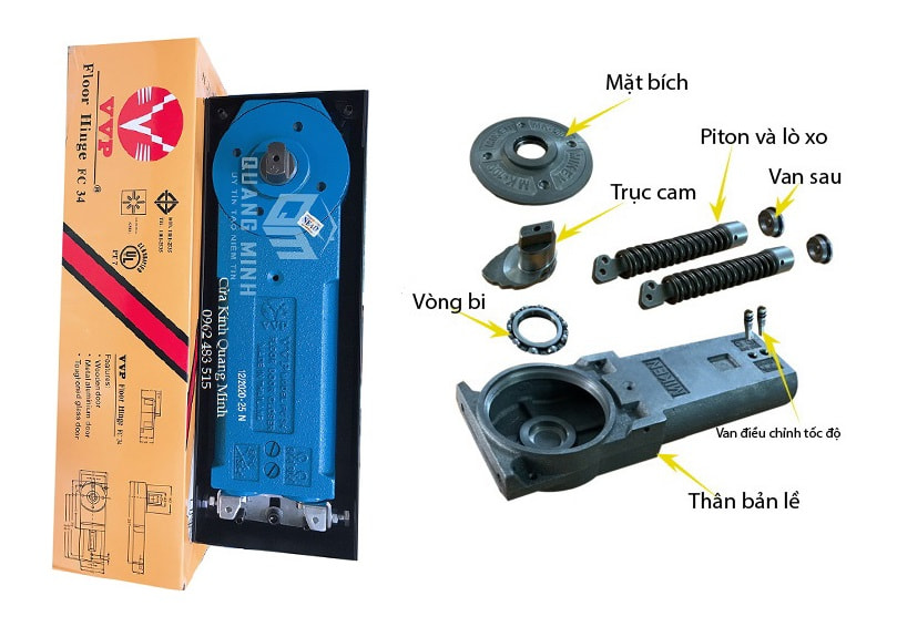 Bản Lề Sàn VVP Thái Lan Chính Hãng